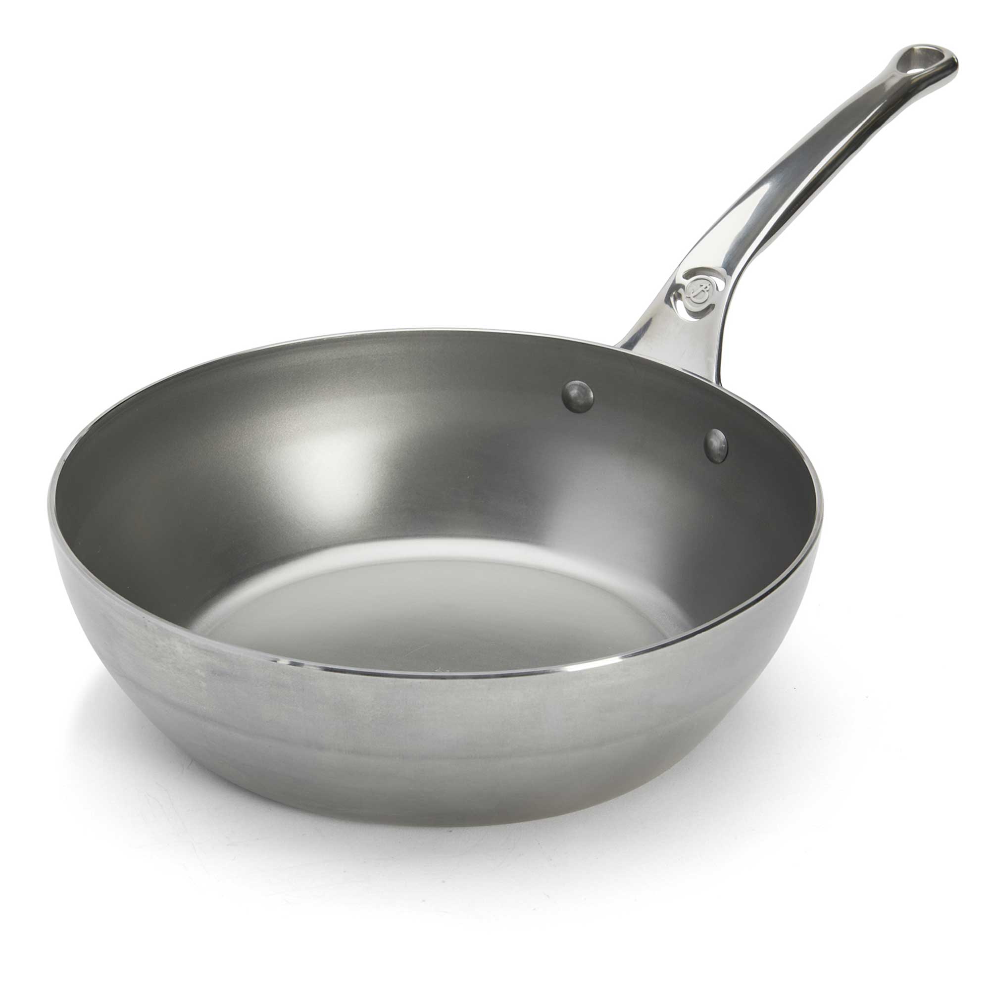 deep iron pan ovenproof debuyer 28 cm carbon steel – pfannenprofis.com