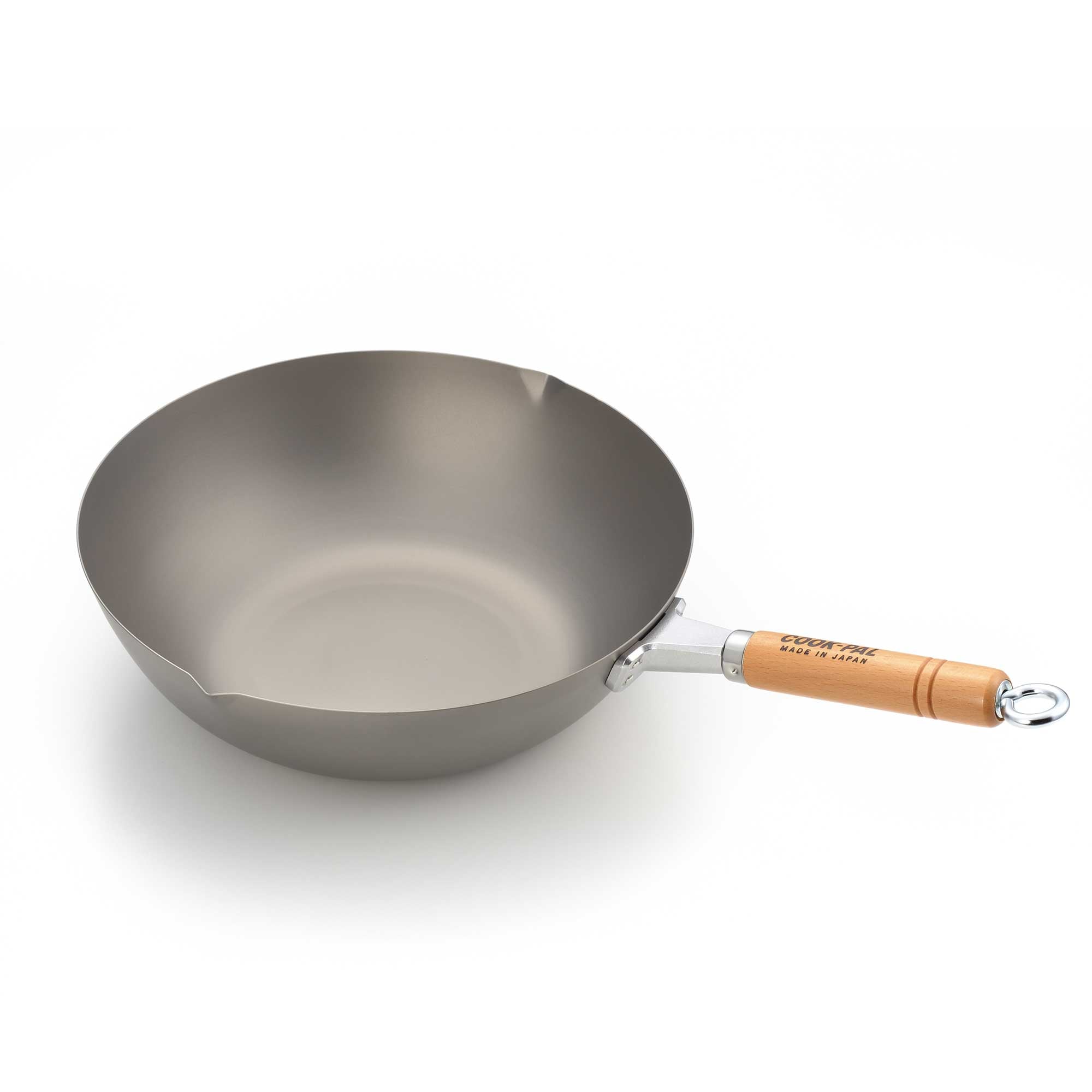 Titan-Wok aus Japan ultraleicht, rostfrei, ohne Beschichtung ...