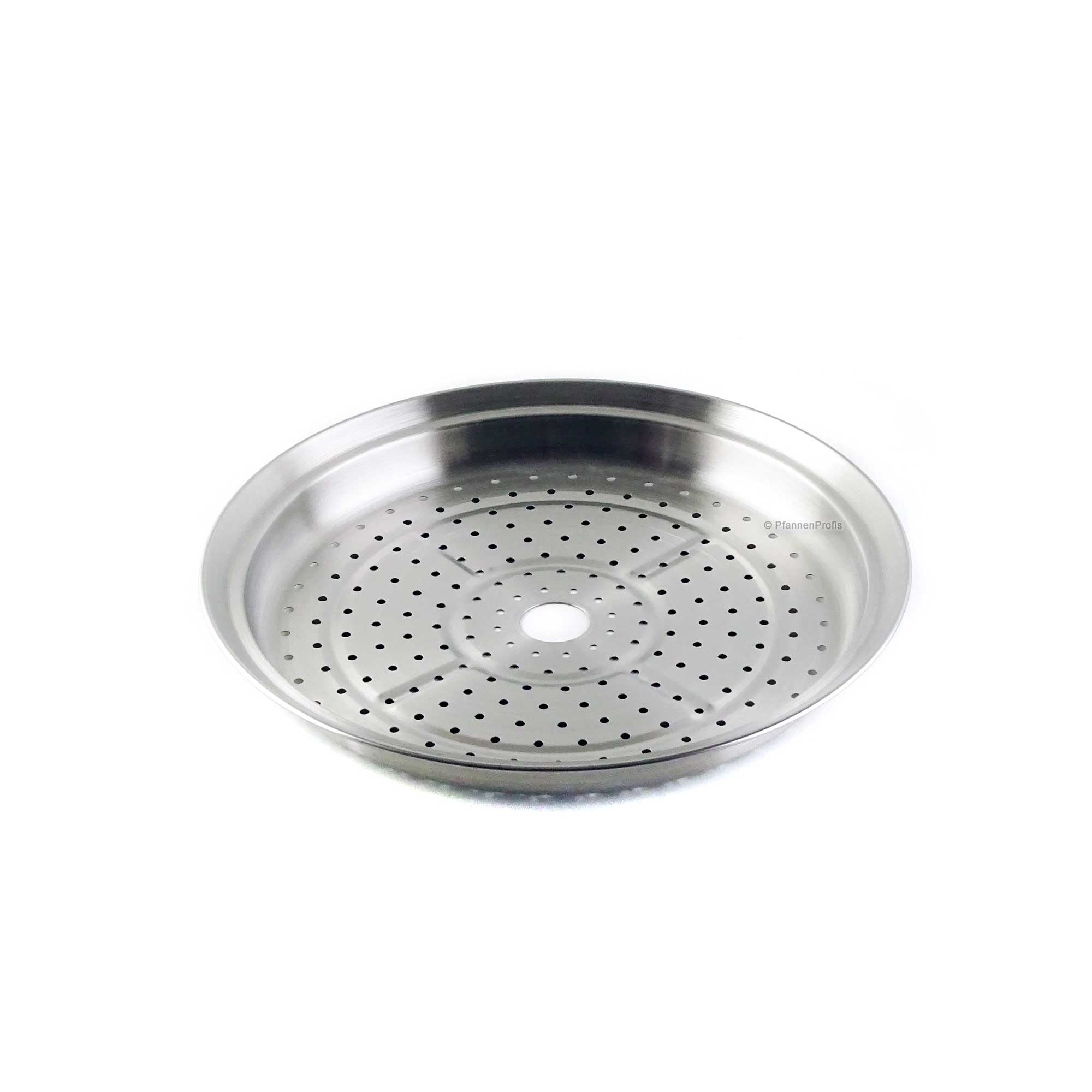 Wok insert for steaming stainless steel 30 cm – pfannenprofis.com