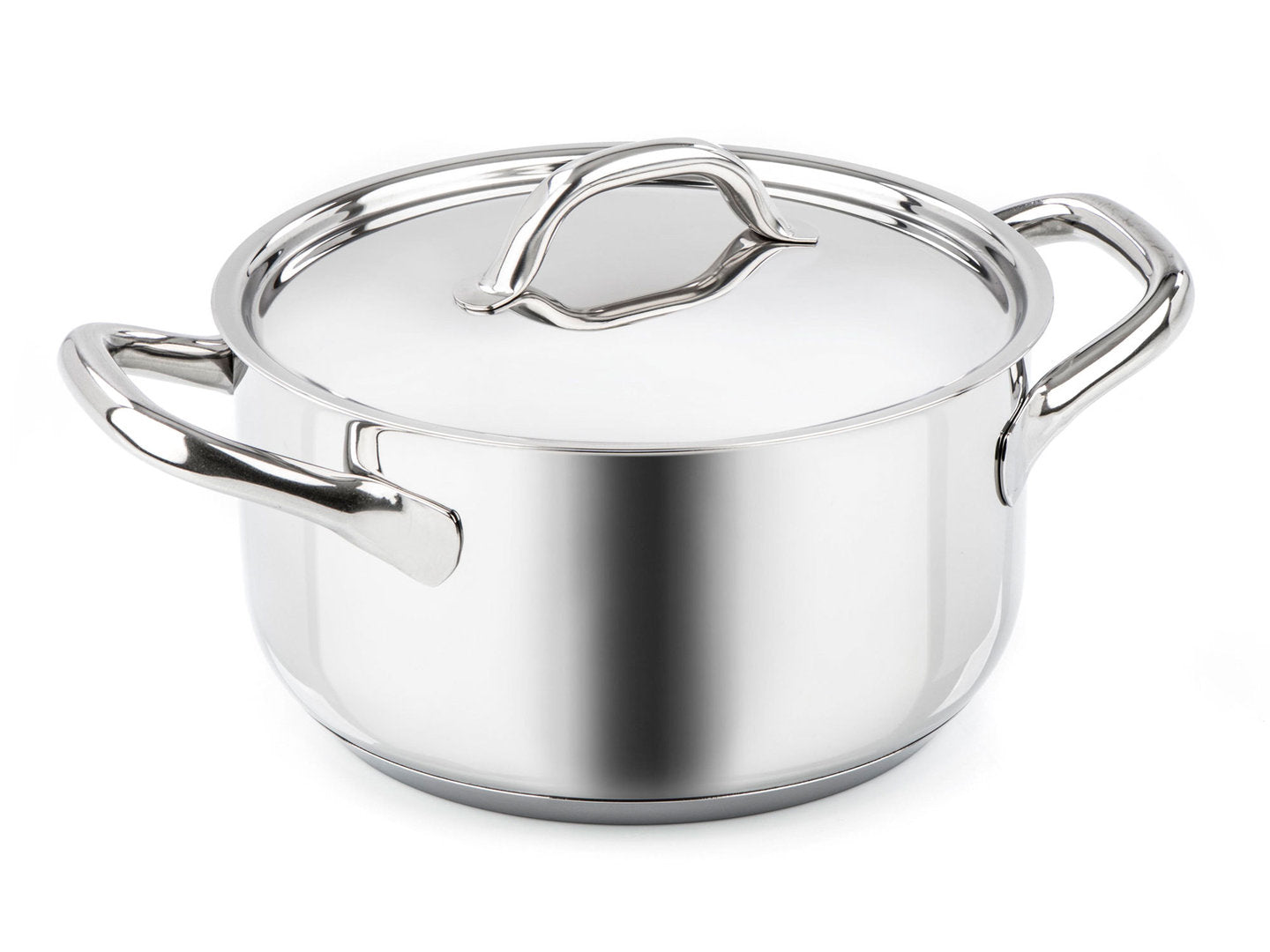 Topf Edelstahl 24 cm Induktion Italien – pfannenprofis.com